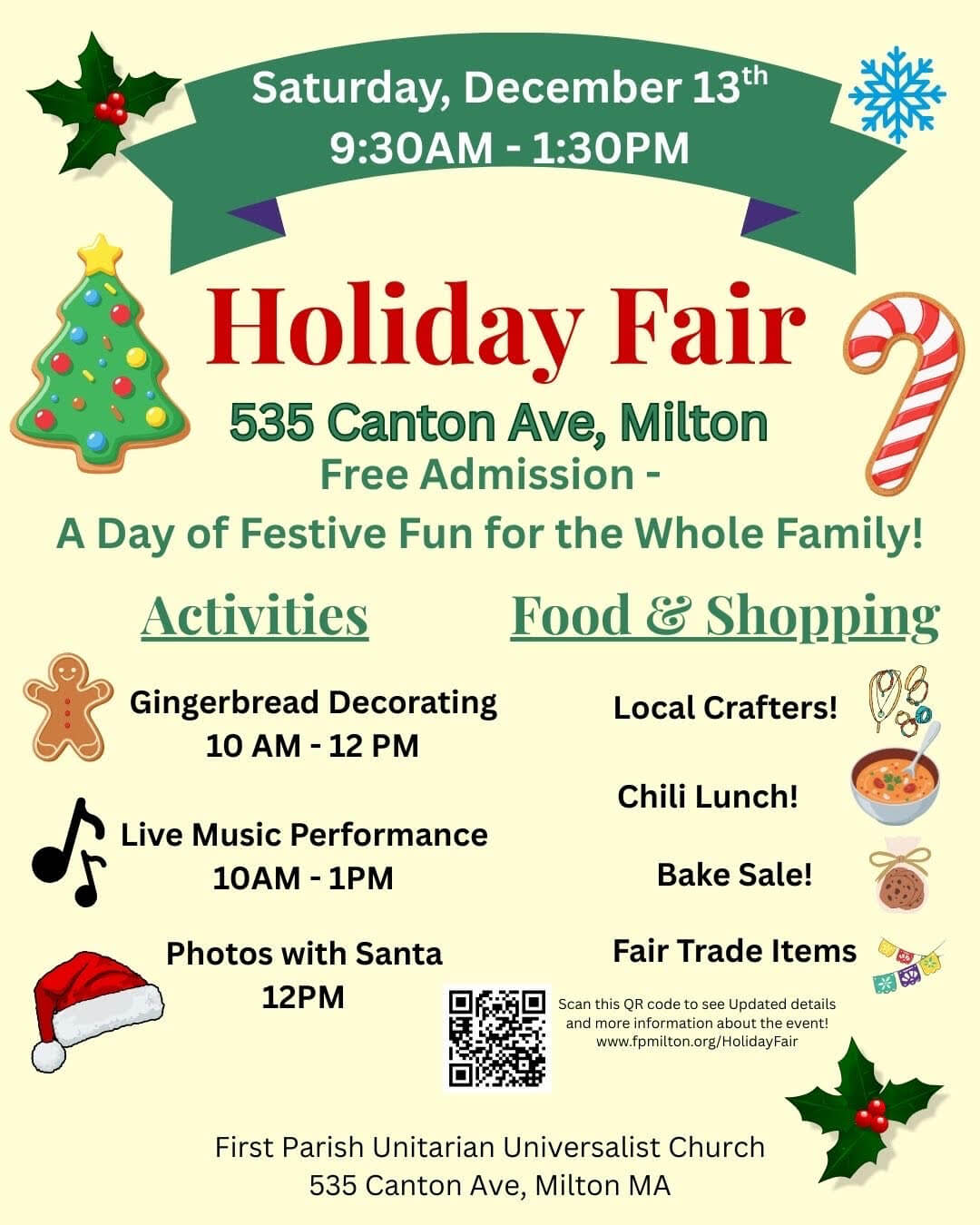 Holiday Fair – First Parish Milton
